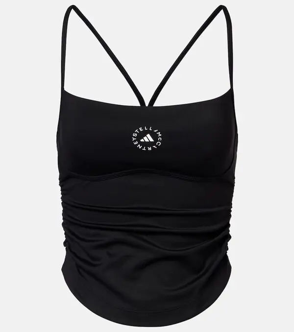 Adidas By Stella McCartney Logo Jersey Tank Top - Black