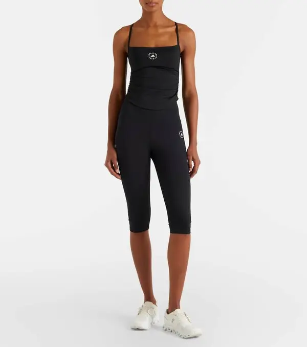 Adidas By Stella McCartney Logo Jersey Tank Top - Black