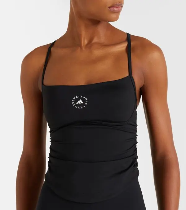 Adidas By Stella McCartney Logo Jersey Tank Top - Black