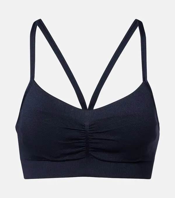 Adidas By Stella McCartney Logo Technical Sports Bra - Blue