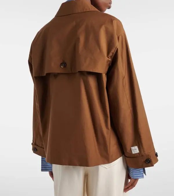 Max Mara The Cube Bouquet Twill Jacket - Brown