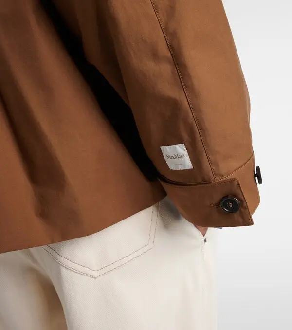 Max Mara The Cube Bouquet Twill Jacket - Brown