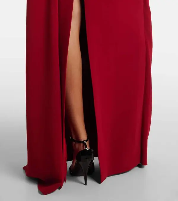 Givenchy Asymmetric Caped Maxi Dress