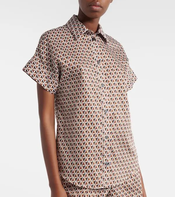 Max Mara Crea Printed Cotton Shirt