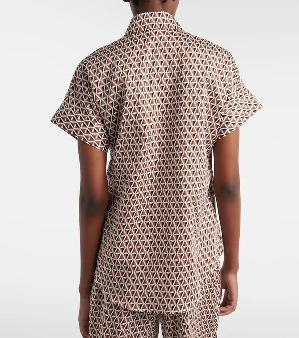 Max Mara Crea Printed Cotton Shirt