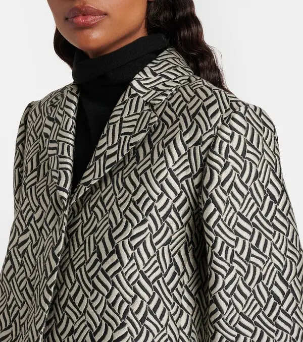 Max Mara Lira Cotton-blend Jacquard Blazer