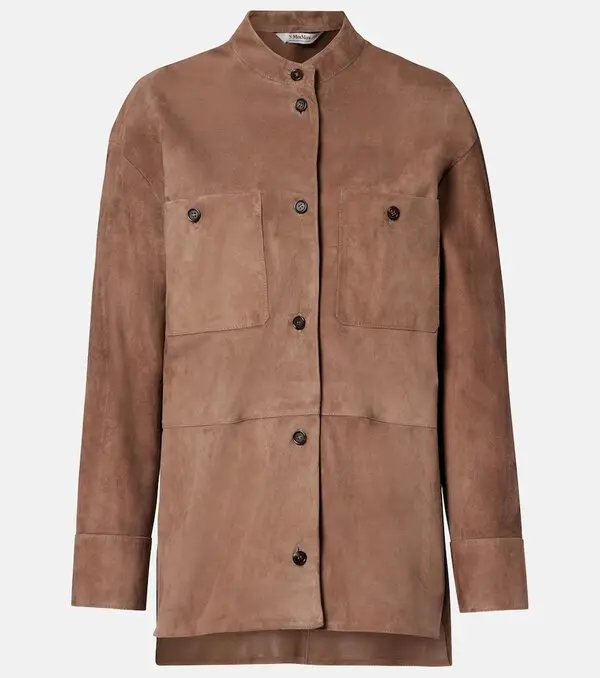 Max Mara Melodia Suede Jacket - Brown