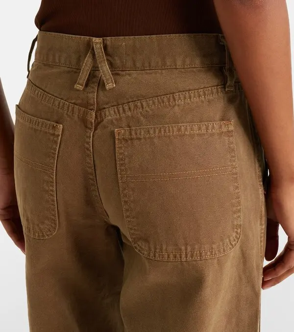 SLVRLAKE Tess Tapered Jeans - Brown