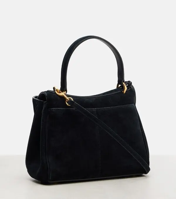 Balenciaga Mini Rodeo Suede Top-handle Bag - Black