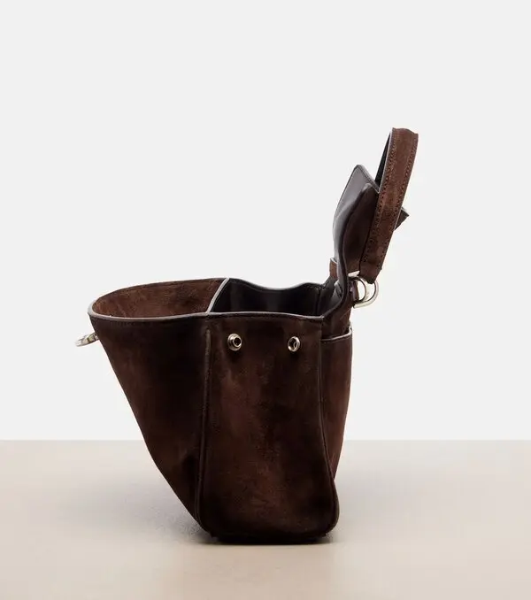 Balenciaga Rodeo Mini Suede Top-handle Bag - Brown