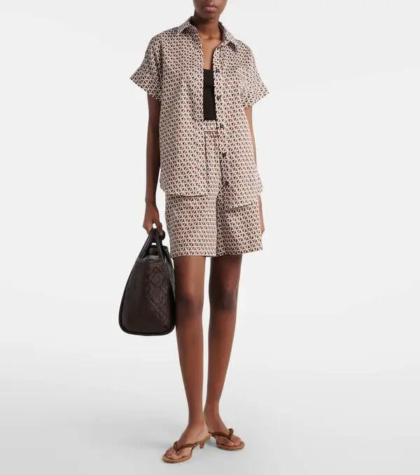 Max Mara Crea Printed Cotton Shirt