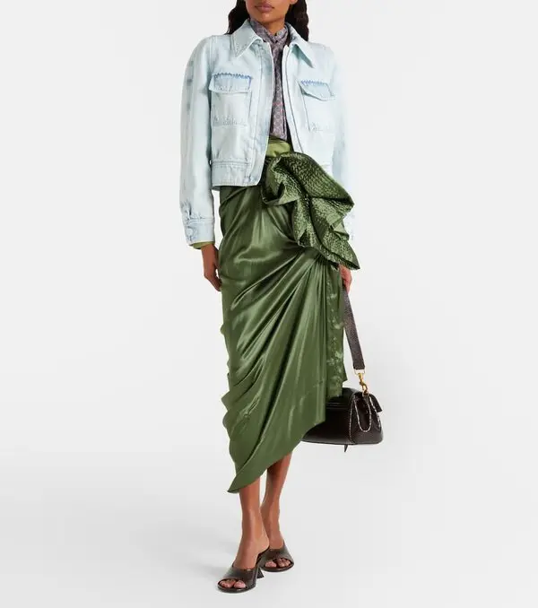 Dries Van Noten Cropped Denim Jacket
