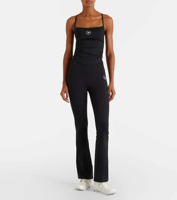 Adidas By Stella McCartney Technical Flared Leggings - Black