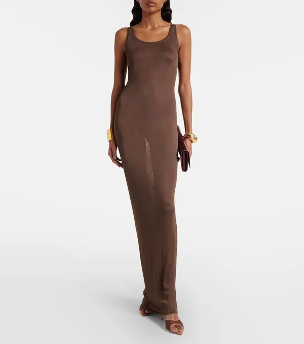 GIANVITO ROSSI Dorotea Suede-trimmed Mesh Mules