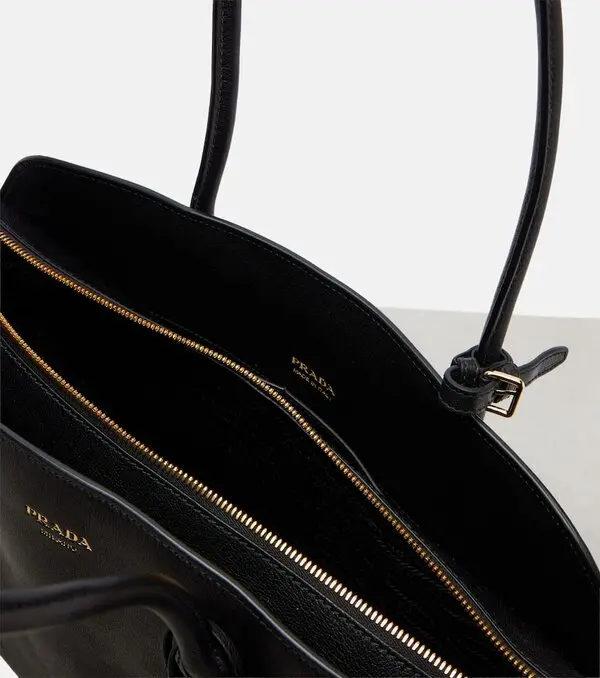 Prada Large Leather Tote Bag