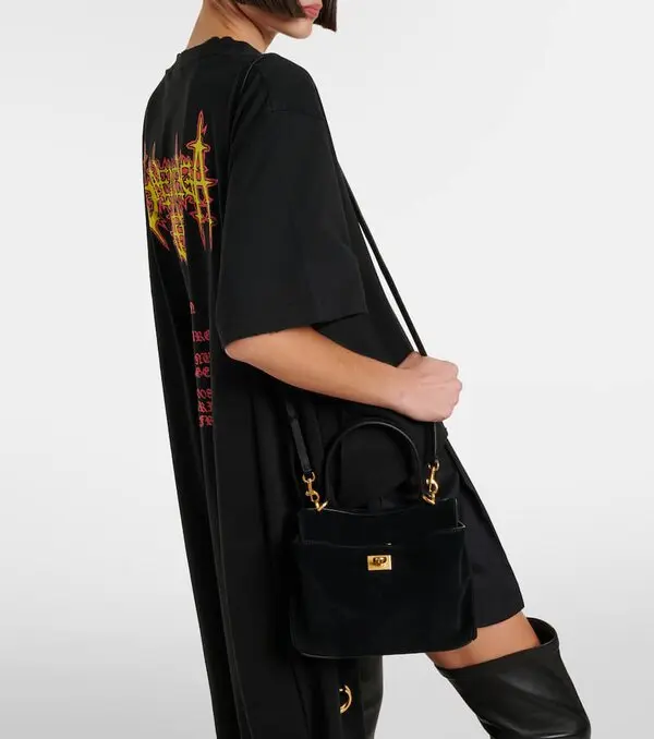 Balenciaga Rodeo Mini Suede Top-handle Bag