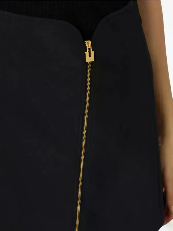 Elisabetta Franchi Padlock A-line Skirt