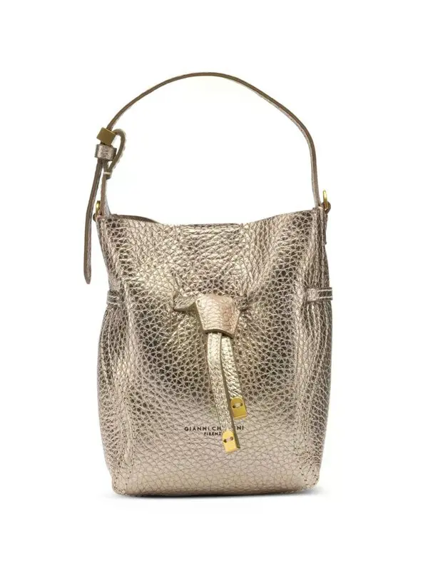 GIANNI CHIARINI Metallic-effect Bucket Bag
