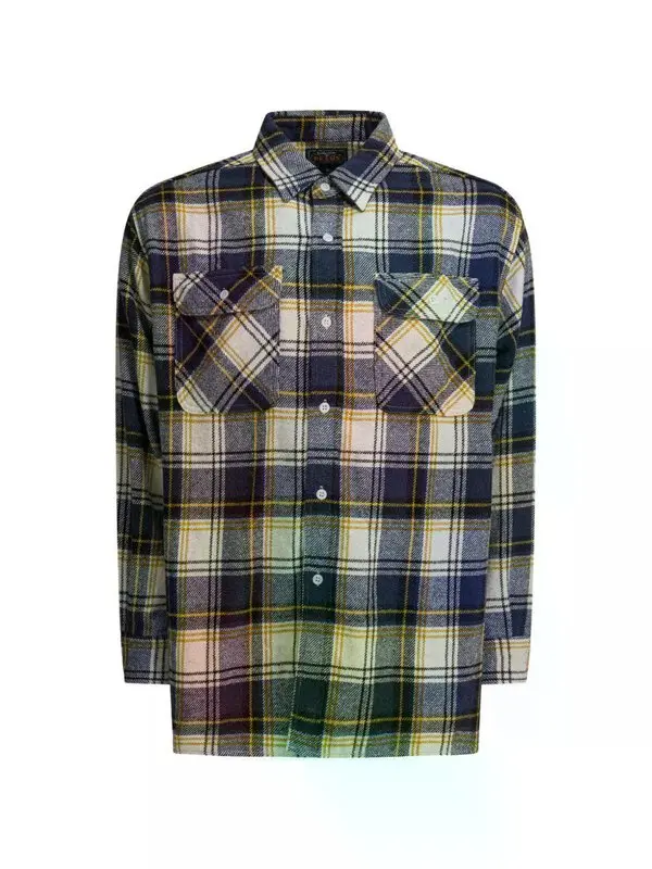 BEAMS Check Chest-pocket Shirt