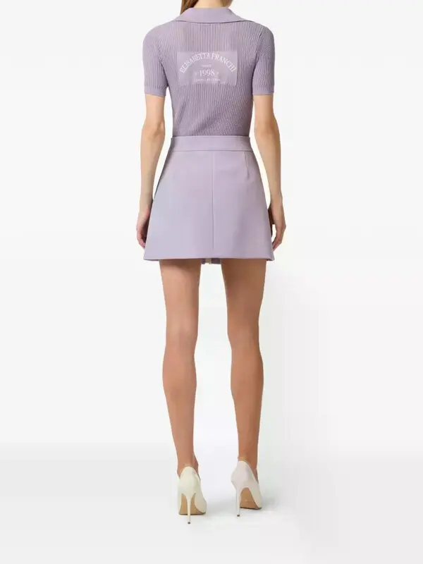 Elisabetta Franchi Zip-front Mini Skirt