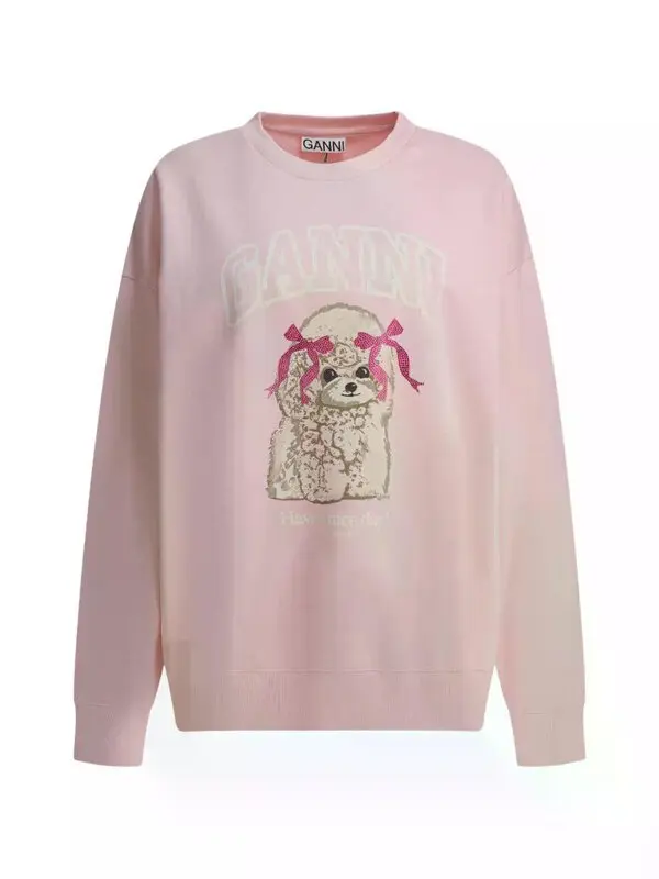 GANNI Graphic-print Sweatshirt