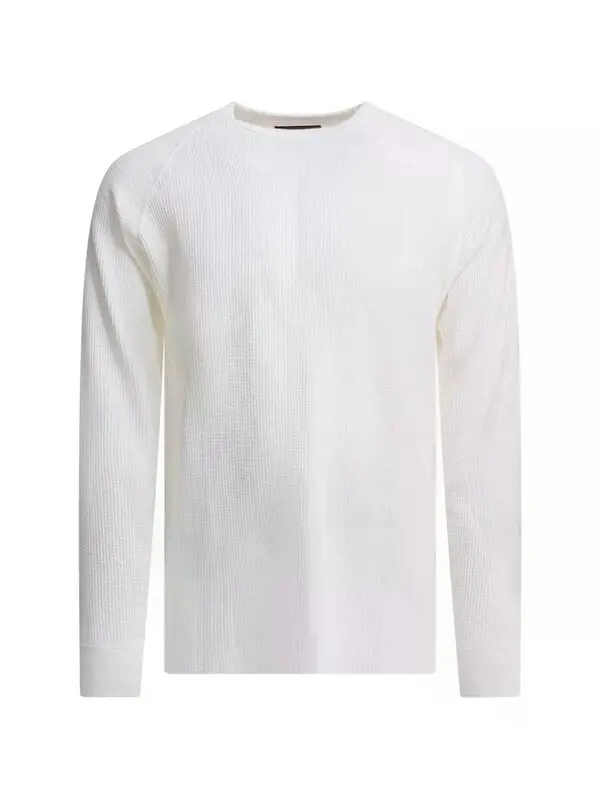BEAMS Long-sleeve Waffle-texture T-shirt
