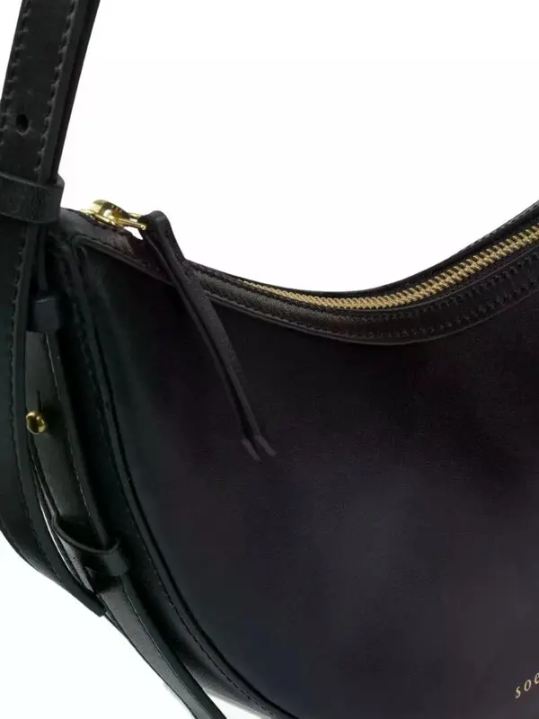 Soeur Mini Wino Curved Shoulder Bag - Black