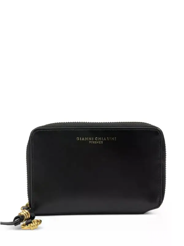 GIANNI CHIARINI Zip Charm Wallet - Black