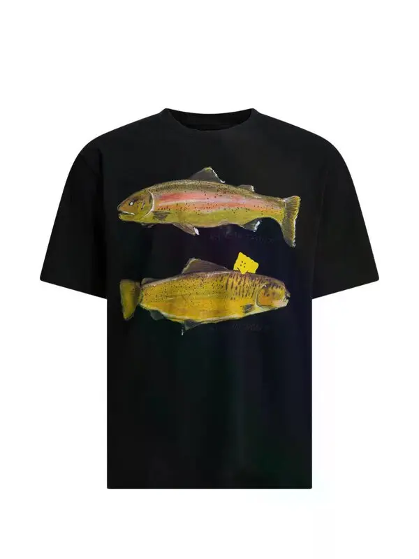 Kapital Fish-print T-shirt - Black