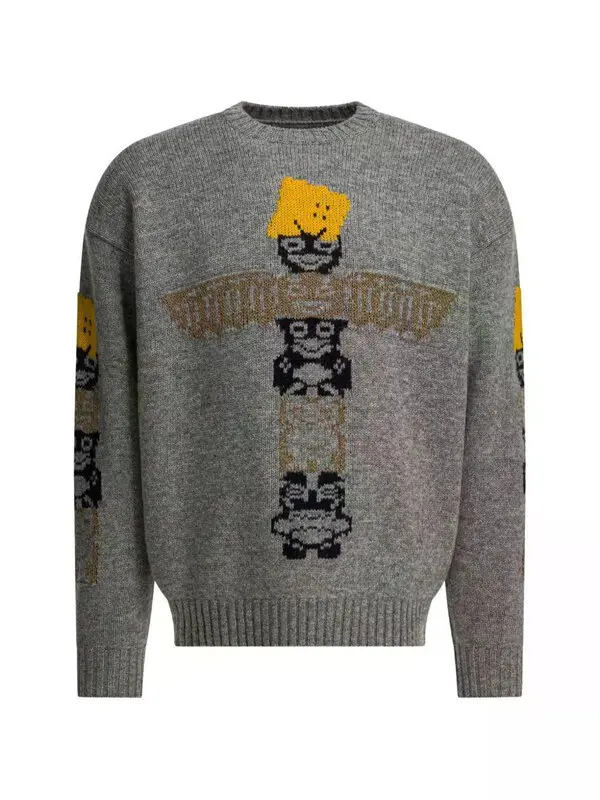 Kapital Graphic Crew Neck Sweater
