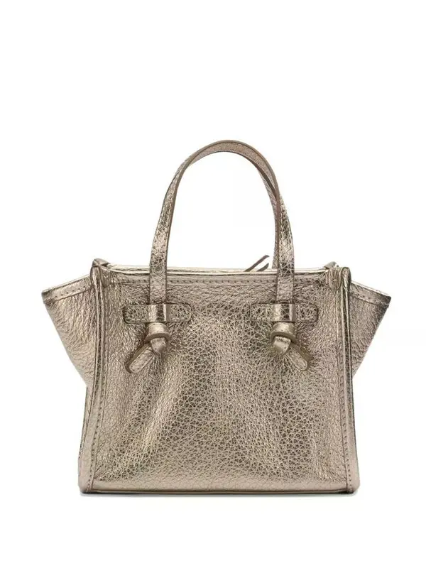 GIANNI CHIARINI Metallic-effect Tote Bag - Brown