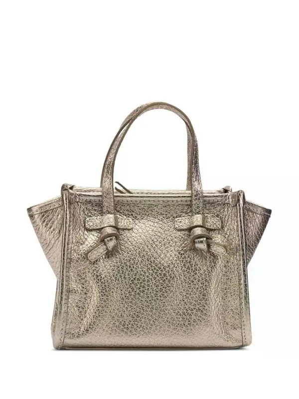 GIANNI CHIARINI Metallic-effect Tote Bag - Brown
