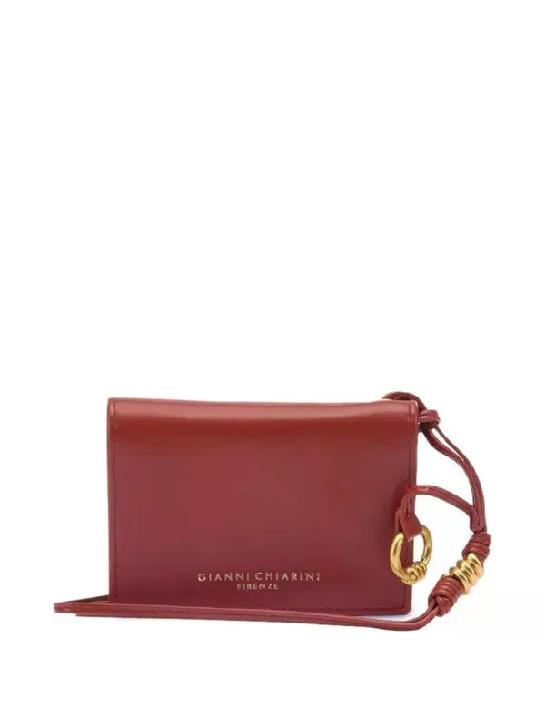 GIANNI CHIARINI Ring-detail Strap Wallet - Red