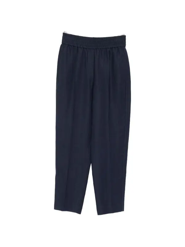 Brunello Cucinelli Linen Blend Trousers - Blue