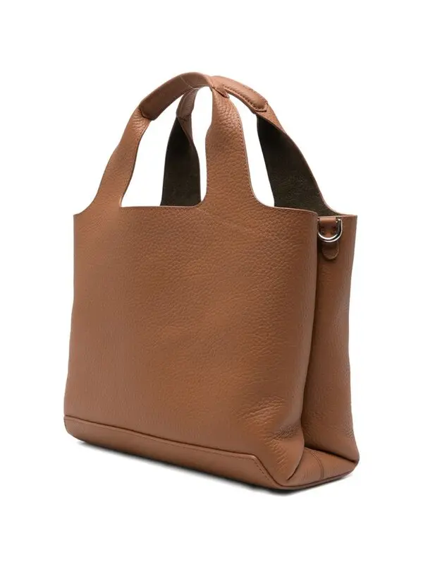 Hogan Leather Tote - Brown