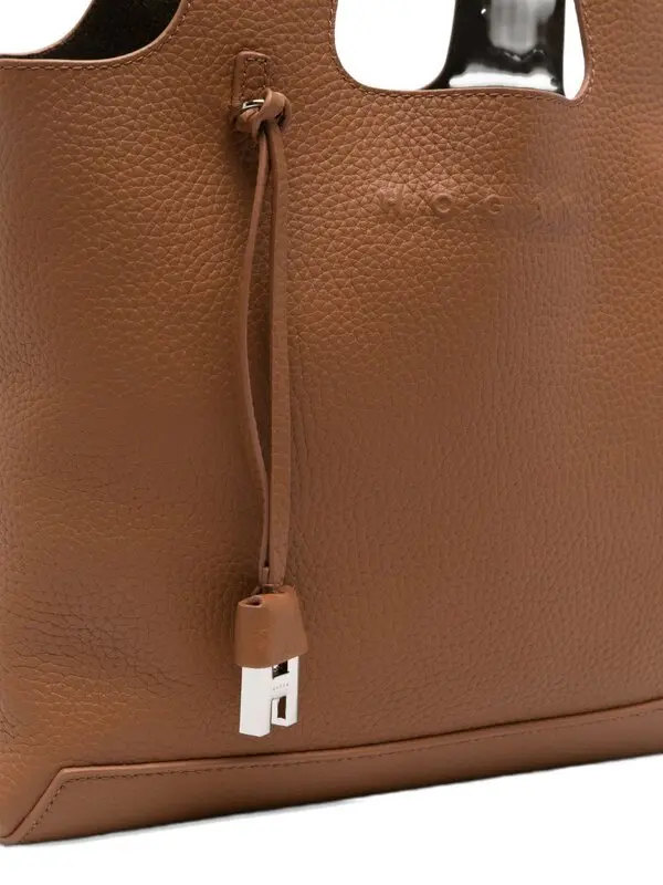 Hogan Leather Tote - Brown