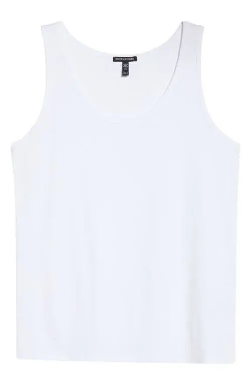 Eileen Fisher Organic Cotton Tank - White