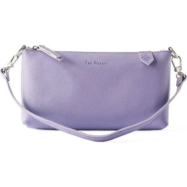 TIN MARIN Elia Convertible Leather Bag/clutch - Lavender