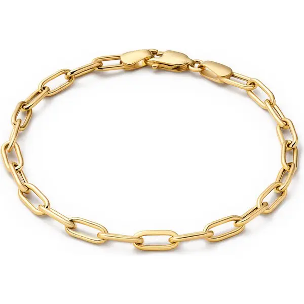 ANA LUISA Solid Paperclip Bracelet - Gold