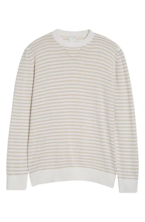 Eleventy Striped Cashmere Crewneck Sweater