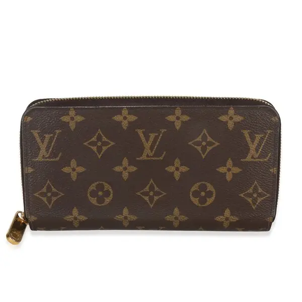 LOUIS VUITTON Monogram Canvas Zippy Wallet - Brown