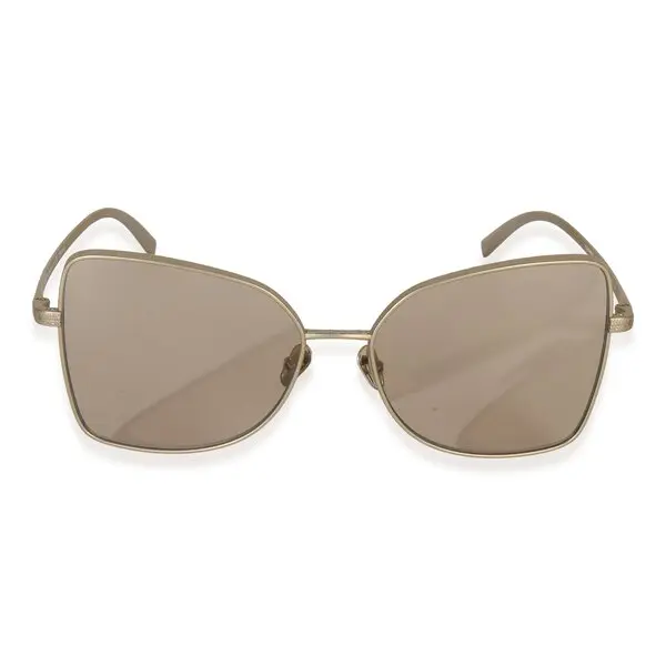 Chanel Oversized Cc Sunglasses - Gold