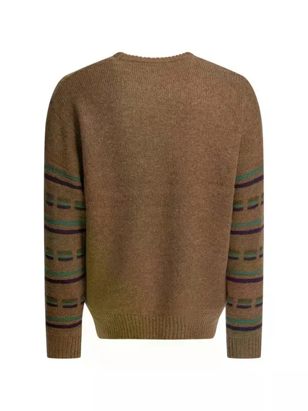 BEAMS Striped Crew-neck Sweater