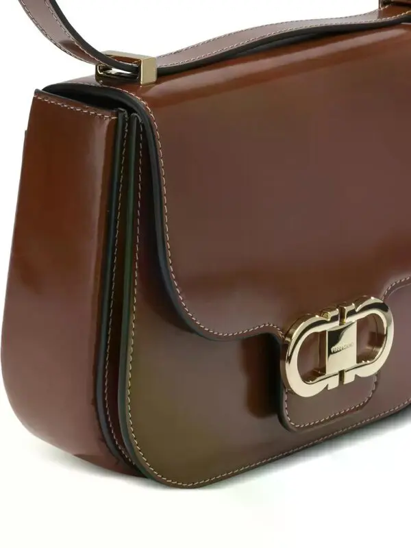 FERRAGAMO Double Gancini Shoulder Bag