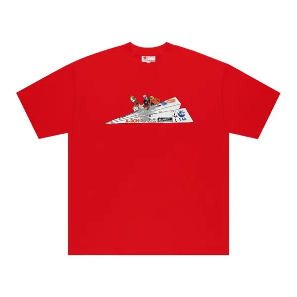 TRAVIS SCOTT Cactus Jack X Virgil Abloh Arch Paper Plane Tee