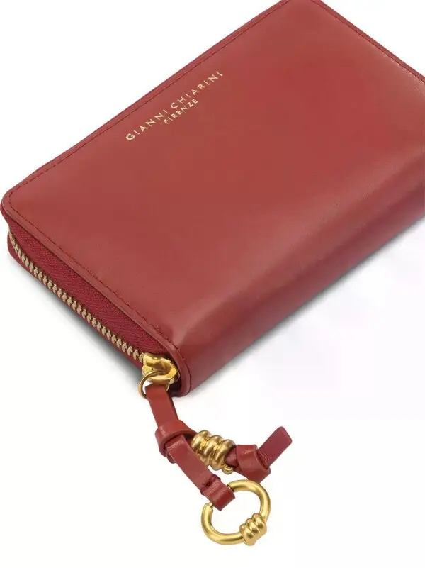 GIANNI CHIARINI Logo-stamp Wallet - Red