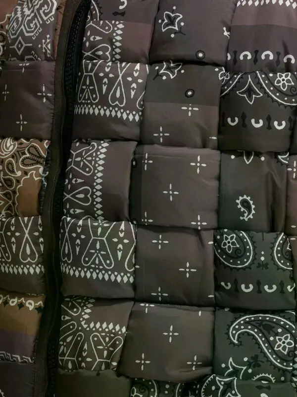 Kapital Bandana Patchwork Gilet - Brown