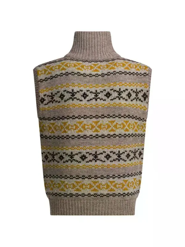 Kapital Quarter-zip Sleeveless Sweater Vest