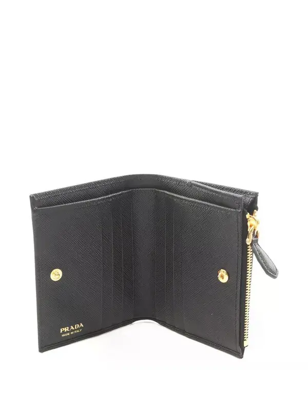 Prada 20s Logo-plaque Bi-fold Wallet