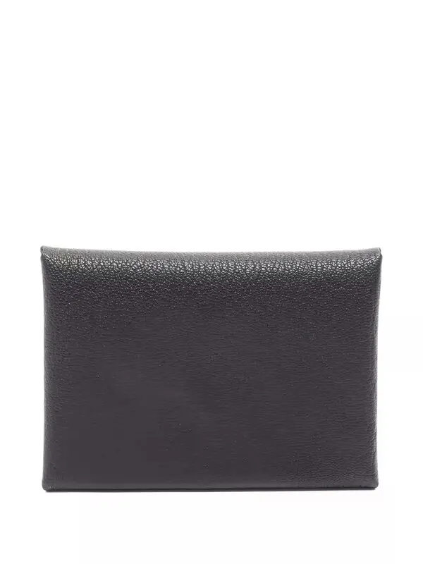 Hermès Calvi Duo Coin Purse - Black
